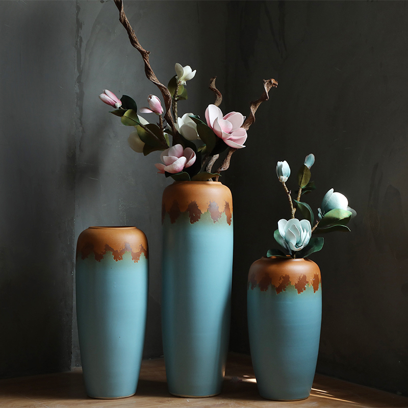 Ceramic Pots For Tim Tim Agro Large Outdoor Planters Set Of 2, 18 Inch ...
